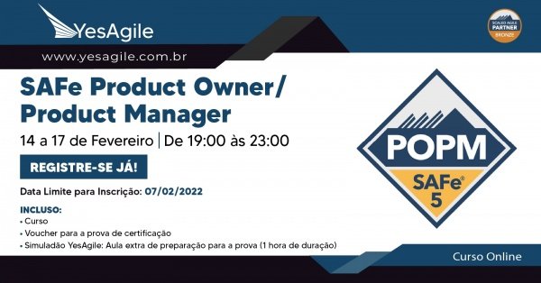 SAFe Product Owner/Product Manager com certificação SAFe® POPM - online ...