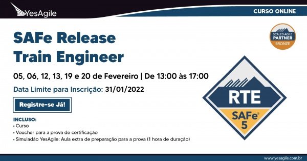 SAFe Release Train Engineer com certificação SAFe® RTE - online - Sympla
