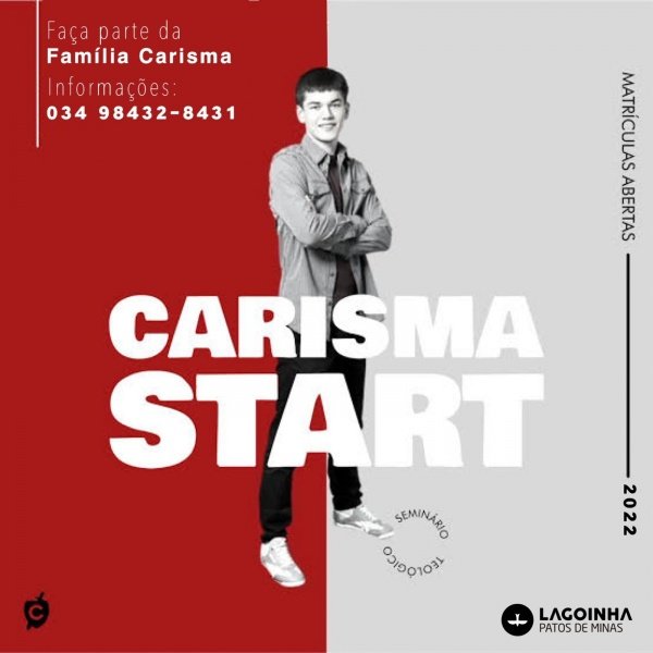 CARISMA START em Patos de Minas - Sympla