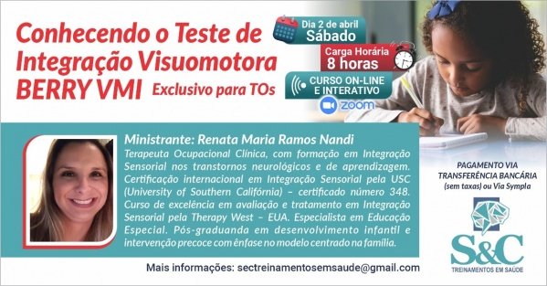 Conhecendo o Teste de Integraçao Visuomotora- BERRY VMI - online - Sympla