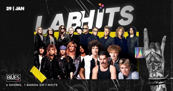 4° LABHITS - AEROSMITH, BON JOVI, GUN'S e QUEEN em Campo Grande - Sympla