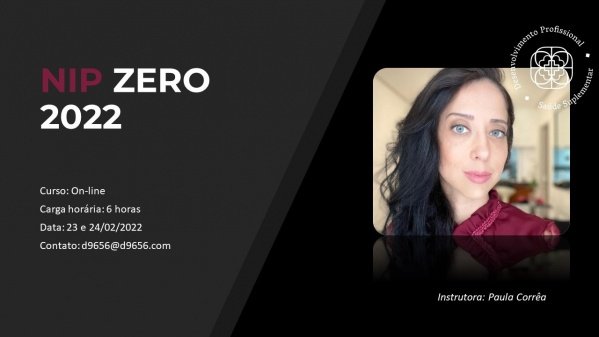 Projeto NIP ZERO - online - Sympla