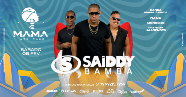 Saiddy Bamba em Cairu - Sympla