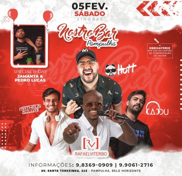 Sábado do Nostro Bar Pampulha em Belo Horizonte - Sympla