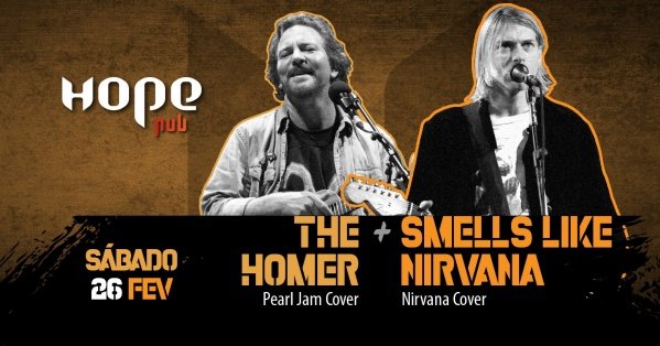 The Homer + Smells Like Nirvana em Betim - Sympla