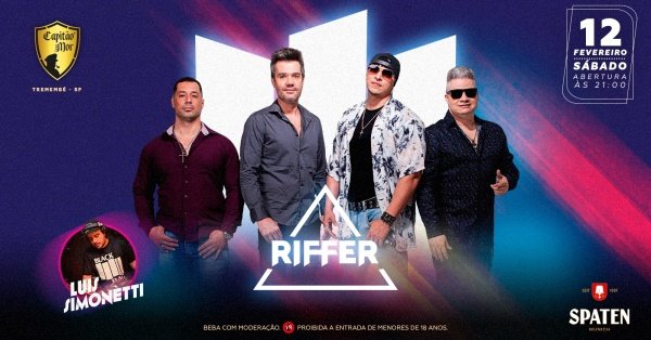 BANDA RIFFER # SÁBADO 12.02.2022 em Tremembé - Sympla