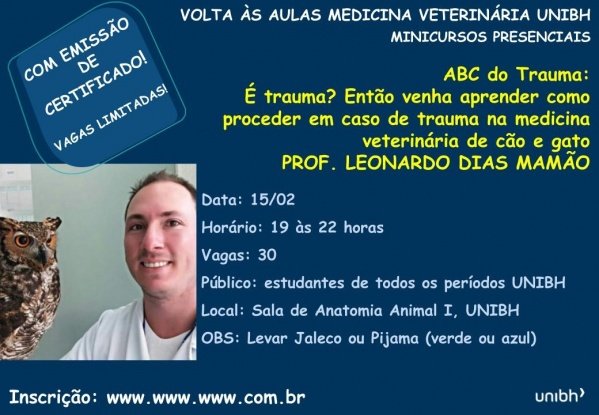 Minicurso ABC do Trauma em Belo Horizonte - Sympla