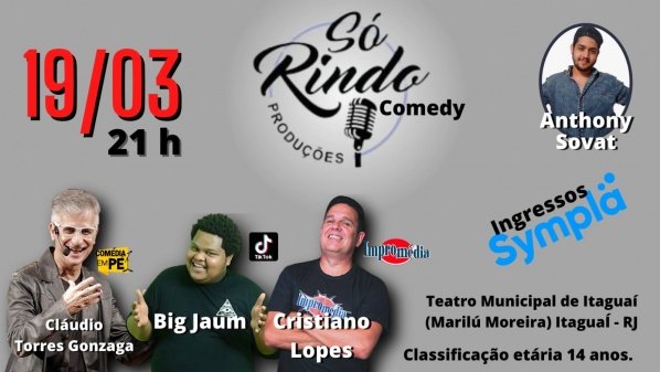 SÓ RINDO COMEDY em Itaguaí - Sympla