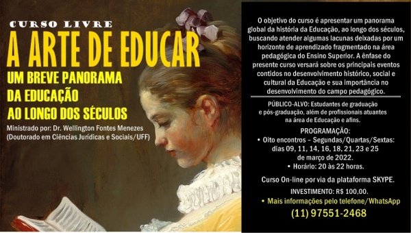A ARTE DE EDUCAR: UM BREVE PANORAMA DA EDUCAÇÃO AO LONGO DOS SÉCULOS ...