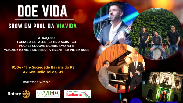 DOE VIDA - Show em prol da VIA VIDA em Porto Alegre - Sympla