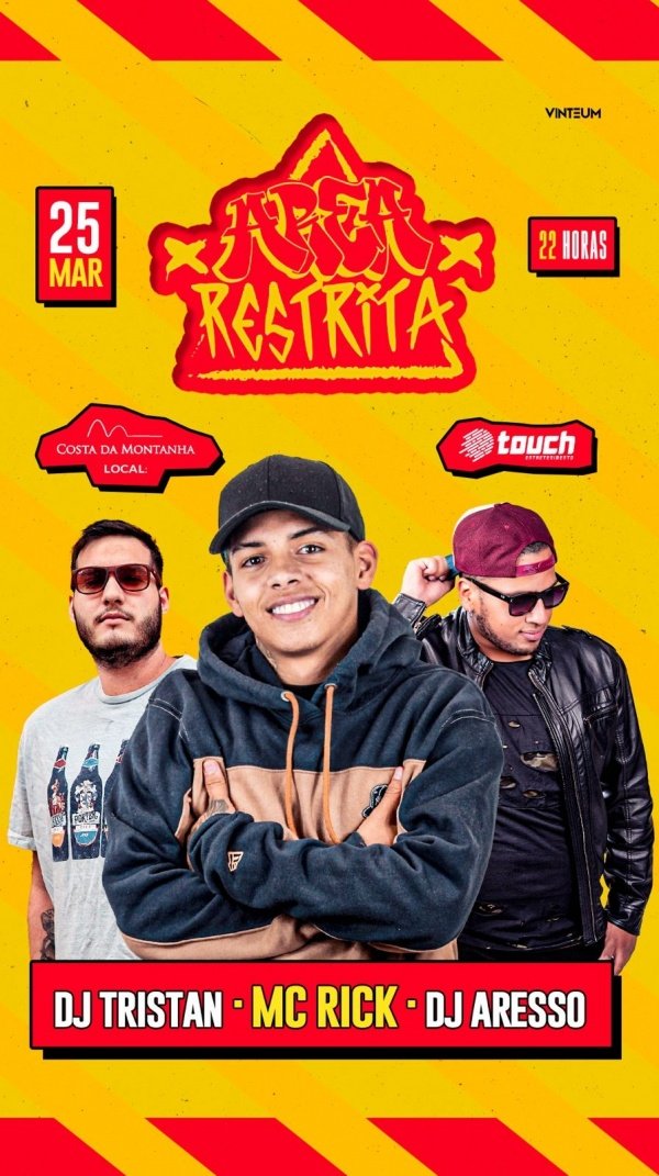 Área Restrita - Mc Rick em Santa Maria - Sympla