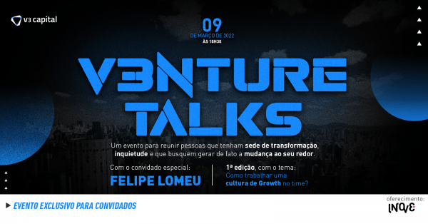 V3NTURE TALKS (V3 CAPITAL) em Vitória - Sympla