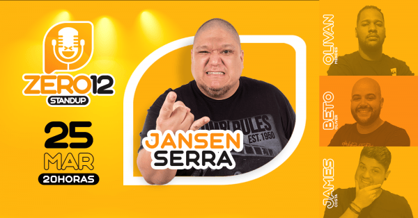 Jansen Serra - Zero12 Standup em São José dos Campos - Sympla