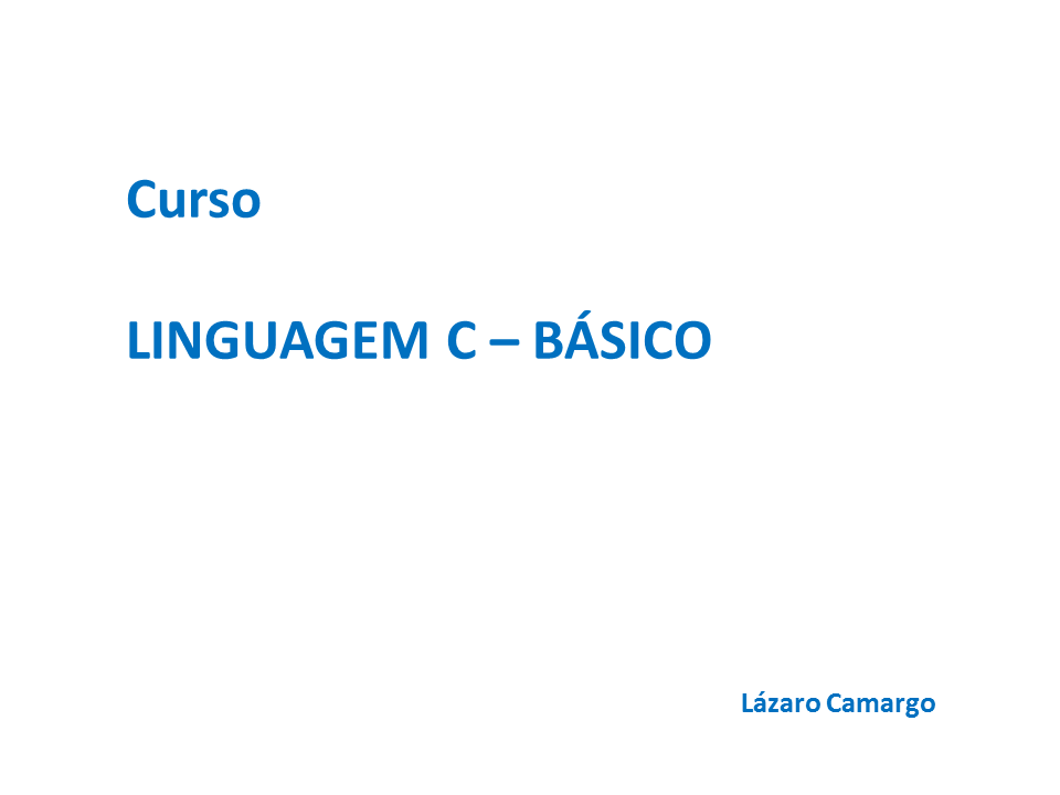 Curso de Linguagem C - Básico - online - Sympla