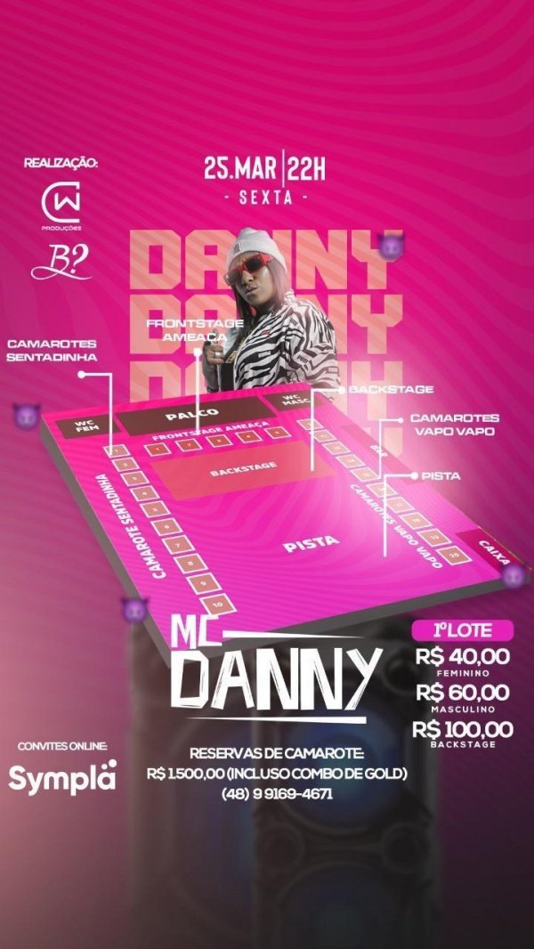 Mc Danny 25/03 em Ponta Porã - Sympla
