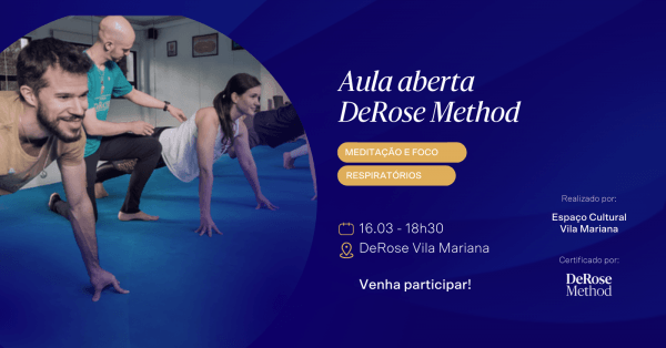 Aula prática Aberta | DeRose Vila Mariana em São Paulo - Sympla