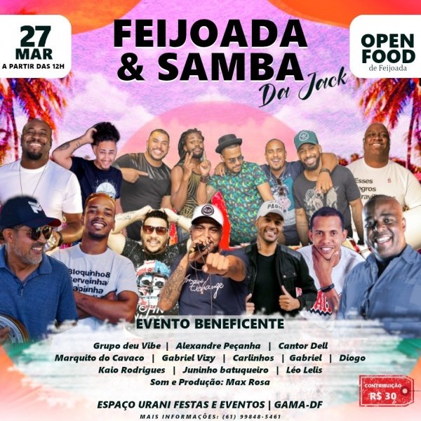 FEIJOADA E SAMBA DA JACK em Brasília - Sympla