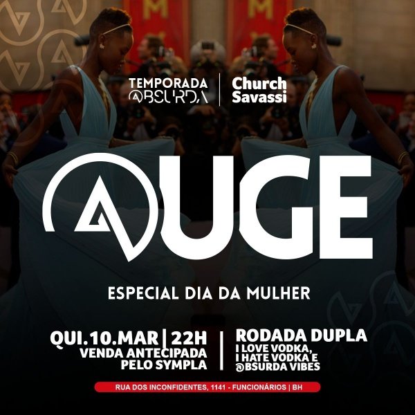 @UGE - CHURCH SAVASSI - 10/03 - 22H em Belo Horizonte - Sympla