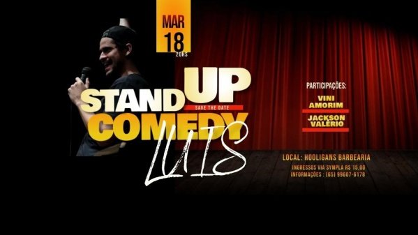 Luis - Stand UP Comedy na Hooligans Barbearia em Cuiabá - Sympla