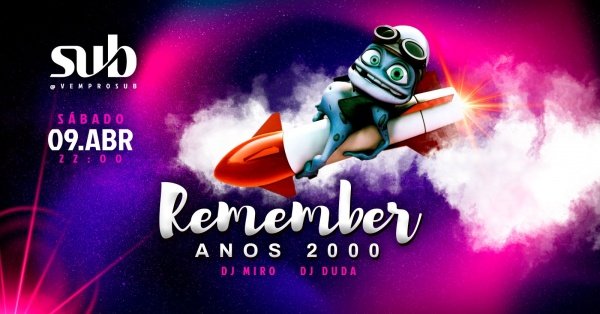 REMEMBER 2000 do Sub em Blumenau - Sympla