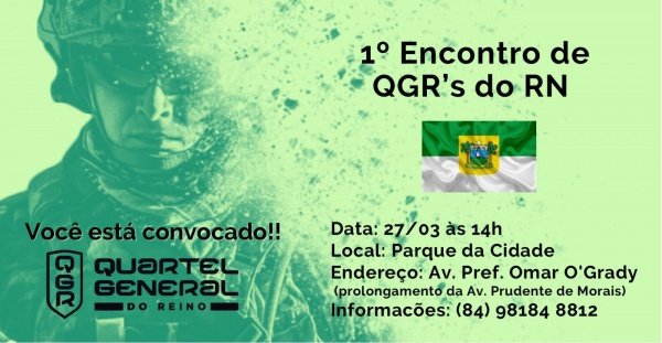 1º ENCONTRO DE QGR´S DO ESTADO DO RN em Natal - Sympla
