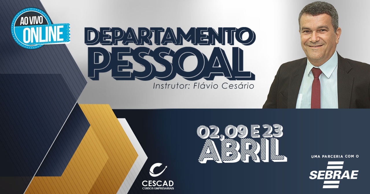 SEBRAE-PE (ONLINE) PRÁTICA EM DEPARTAMENTO PESSOAL em Recife - Sympla