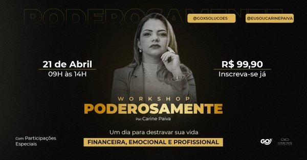 WORKSHOP PODEROSAMENTE - online - Sympla