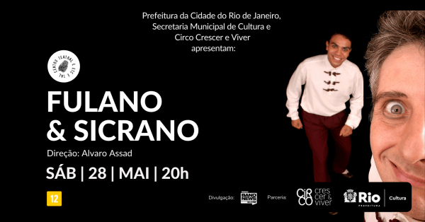 FULANO & SICRANO :: Centro Teatral e Etc e Tal em Rio de Janeiro - Sympla