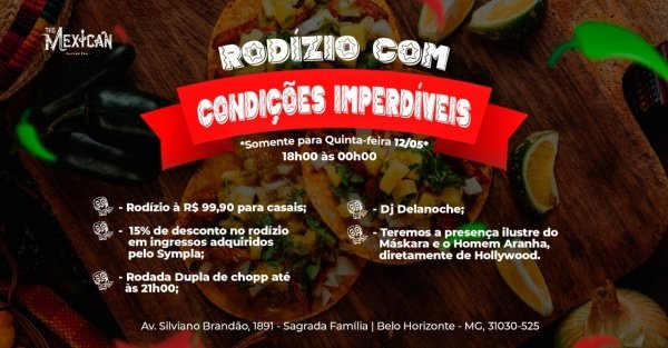 QUINTA | OPEN FOOD & BAR ABERTO | THE MEXICAN | 18H - 00H em Belo ...