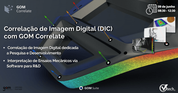 Correlação de Imagem Digital - DIC com GOM Correlate - online - Sympla
