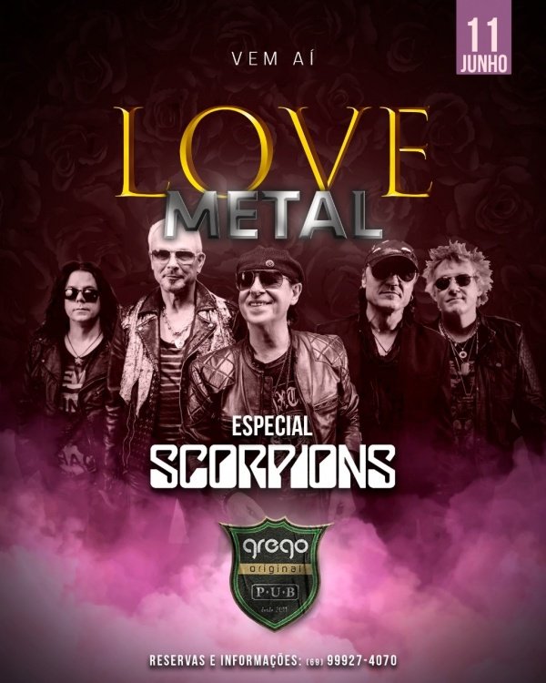 Love Metal: Especial Scorpions em Porto Velho - Sympla