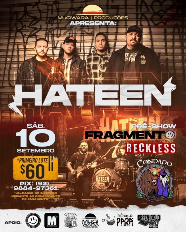 HATEEN em Manaus - Sympla