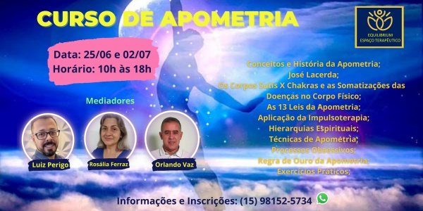 CURSO DE APOMETRIA TERAPÊUTICA em Sorocaba - Sympla