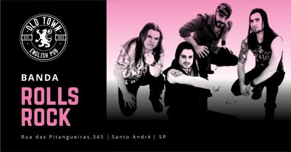 Banda Rolls Rock Santo André VIP até 19hrs em Santo André - Sympla