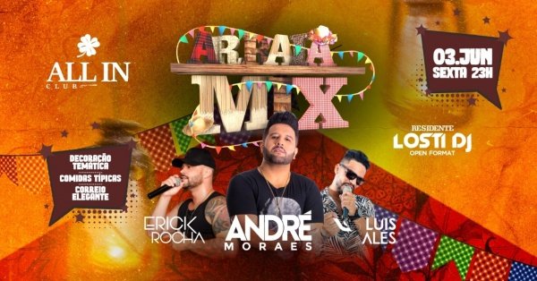 ARRAIÁ MIX | 03/jun | 23H em Taubaté - Sympla