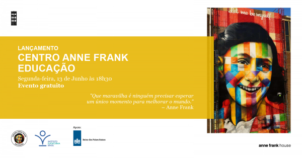 Lançamento Centro Anne Frank Educação - online - Sympla