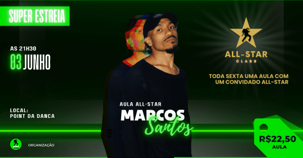 1 All Star Class Point Da Dança Marcos Santos Em Santos Sympla