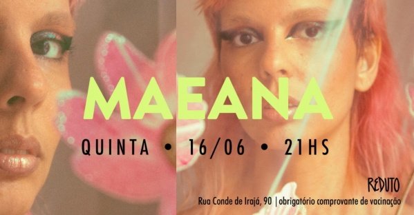 Show Mãeana em Rio de Janeiro - Sympla