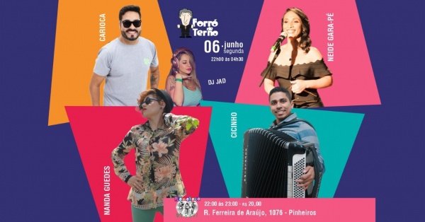 FORRÓ DE TERNO CARIOCA, NANDA GUEDES, NEIDE GARA-PÉ, CICINHO SILVA E DJ ...