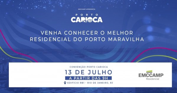 Emccamp Apresenta Porto Carioca em Rio de Janeiro - 2024 - Sympla