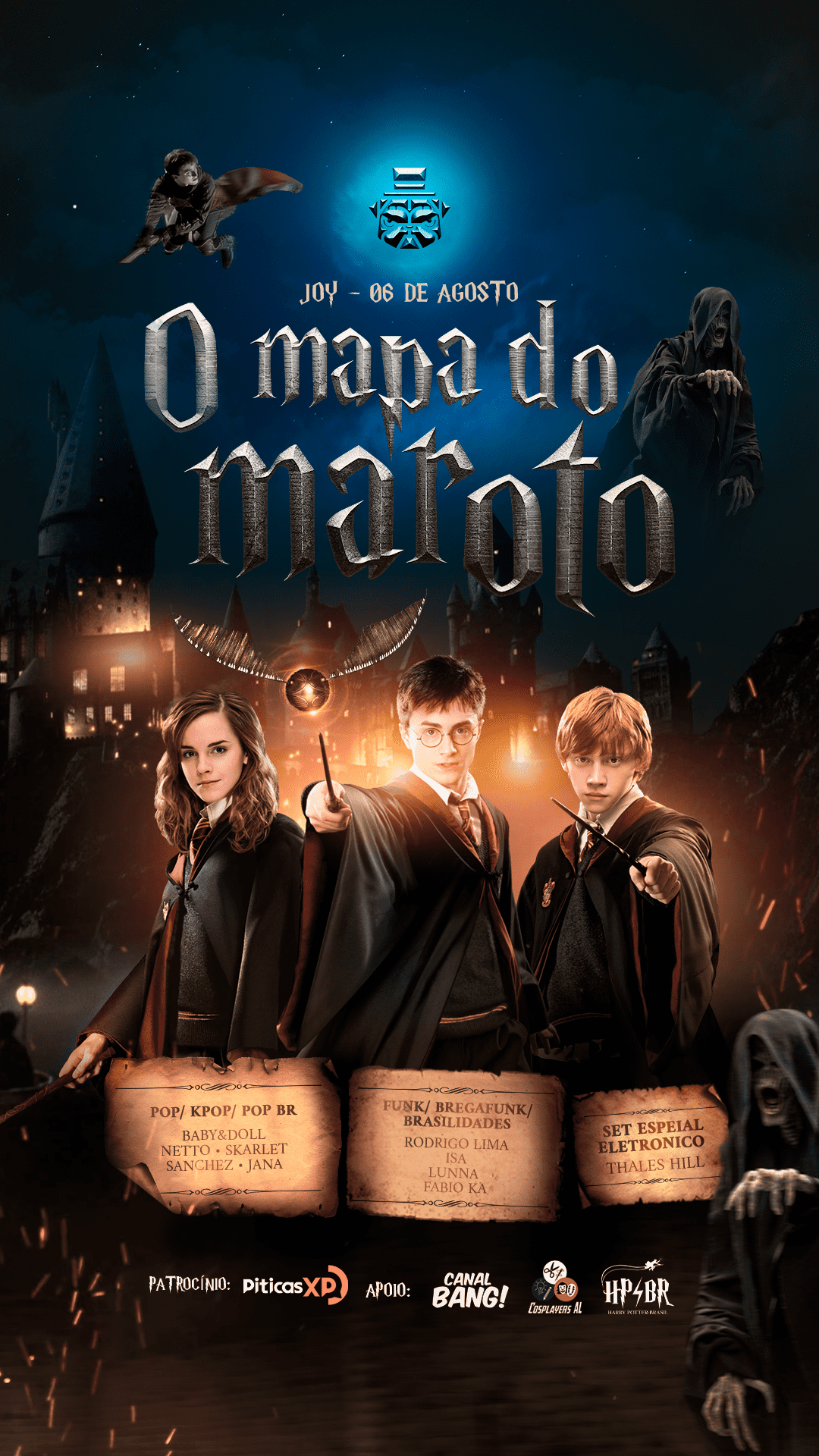 Mapa do Maroto - JOY CLUB (06 de Agosto) em Maceió - Sympla