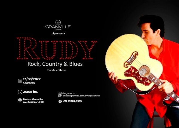Maison Granville apresenta: RUDY SHOW em Jundiaí - Sympla