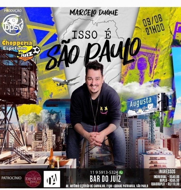 MARCELO DUQUE - Especial em São Paulo - Sympla