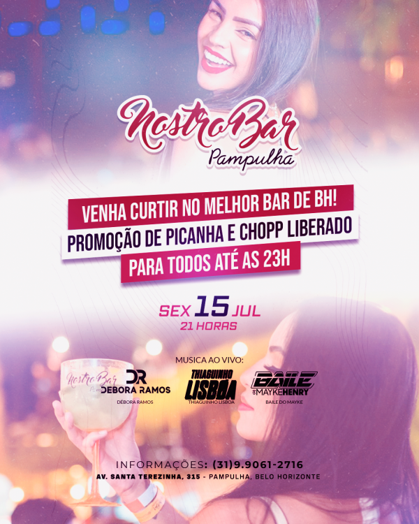 Sextou Nostro Bar Pampulha em Belo Horizonte - Sympla