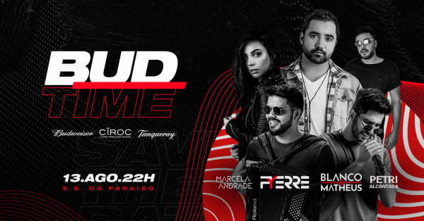 BUD TIME em São Sebastião do Paraíso - Sympla