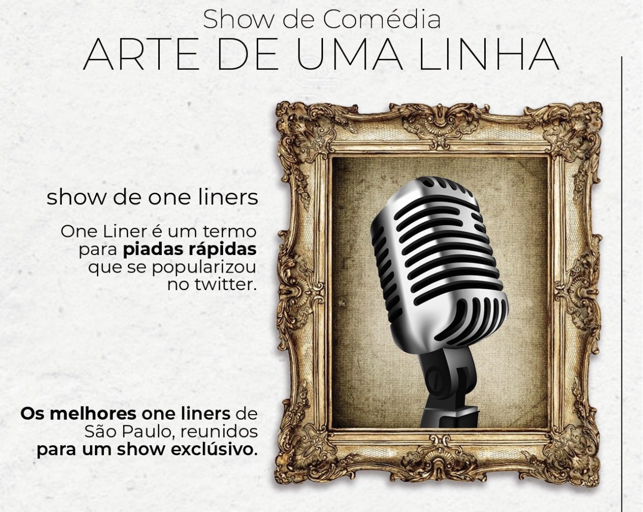 ARTE DE UMA LINHA no CAPÃO COMEDY em São Paulo - Sympla
