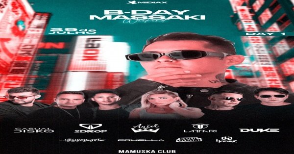 MASSAKI Bday - Day 1 em Rio de Janeiro - Sympla