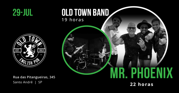 Old Town Band + MR.Phoenix em Santo André em Santo André - Sympla