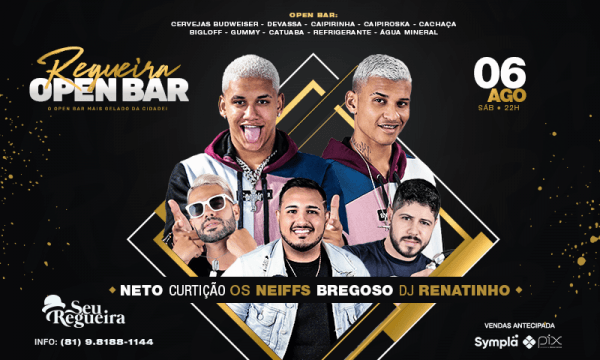 OS NEIFF'S Open Bar em Recife - Sympla
