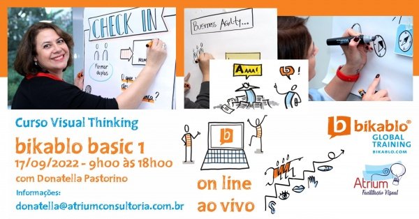 Curso ONLINE AO VIVO Visual Thinking - Bikablo Basic 1 - 17/09/22 ...